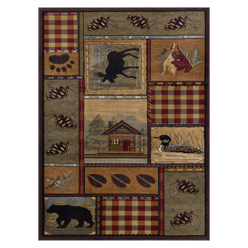 Nature Patchwork Rug Collection | Black Forest Decor