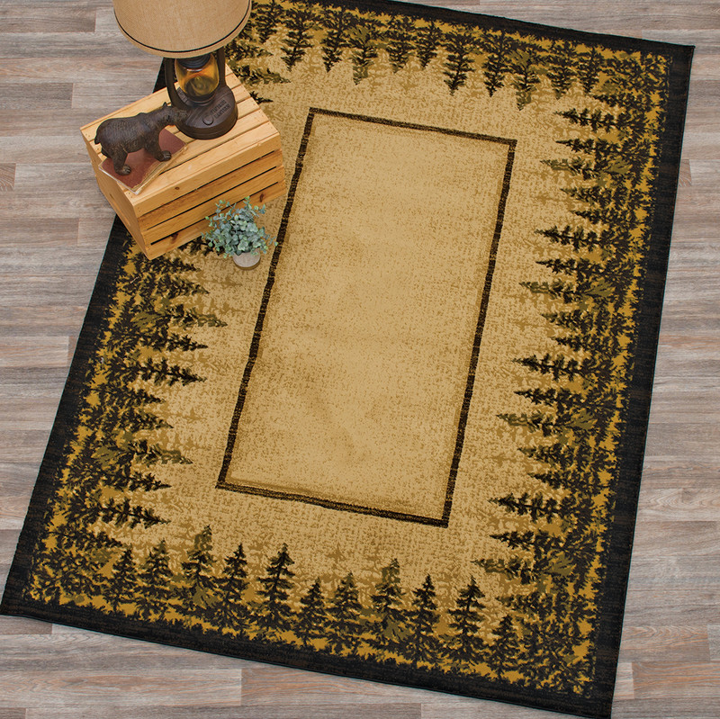Mountain Timber Rug - 3 x 7 | Black Forest Decor