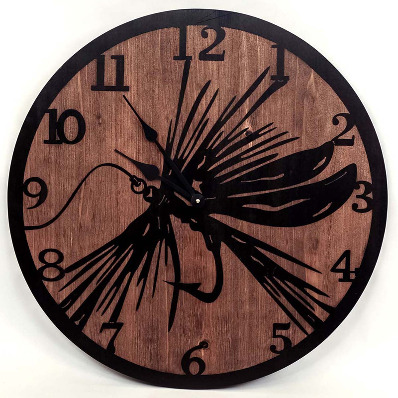 Fly Fishing Wall Clock | Black Forest Decor
