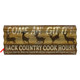 Country Cook House Personalized Corrugated Metal Sign | Black Forest Decor