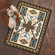 Double Cross Rug - 3 x 4 | Black Forest Decor