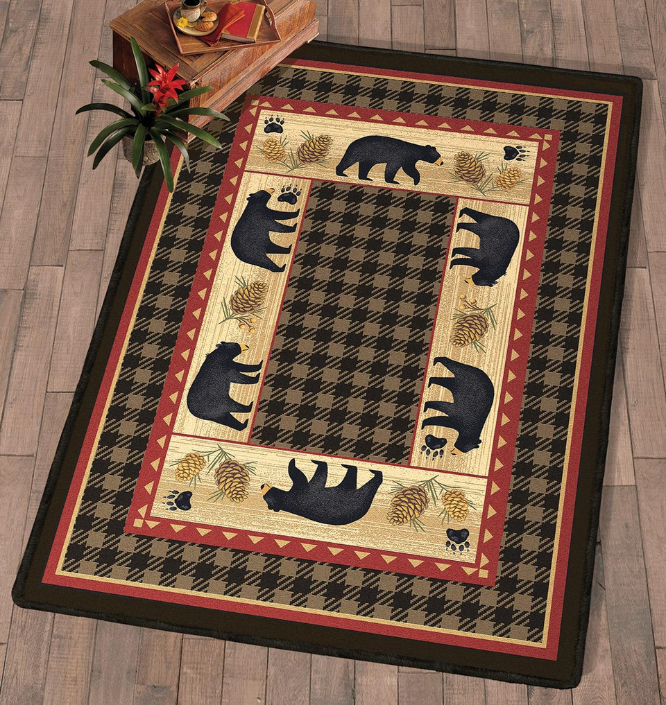 Rustic Wildlife Rugs, Including Bear Themed Rugs | Black Forest Décor