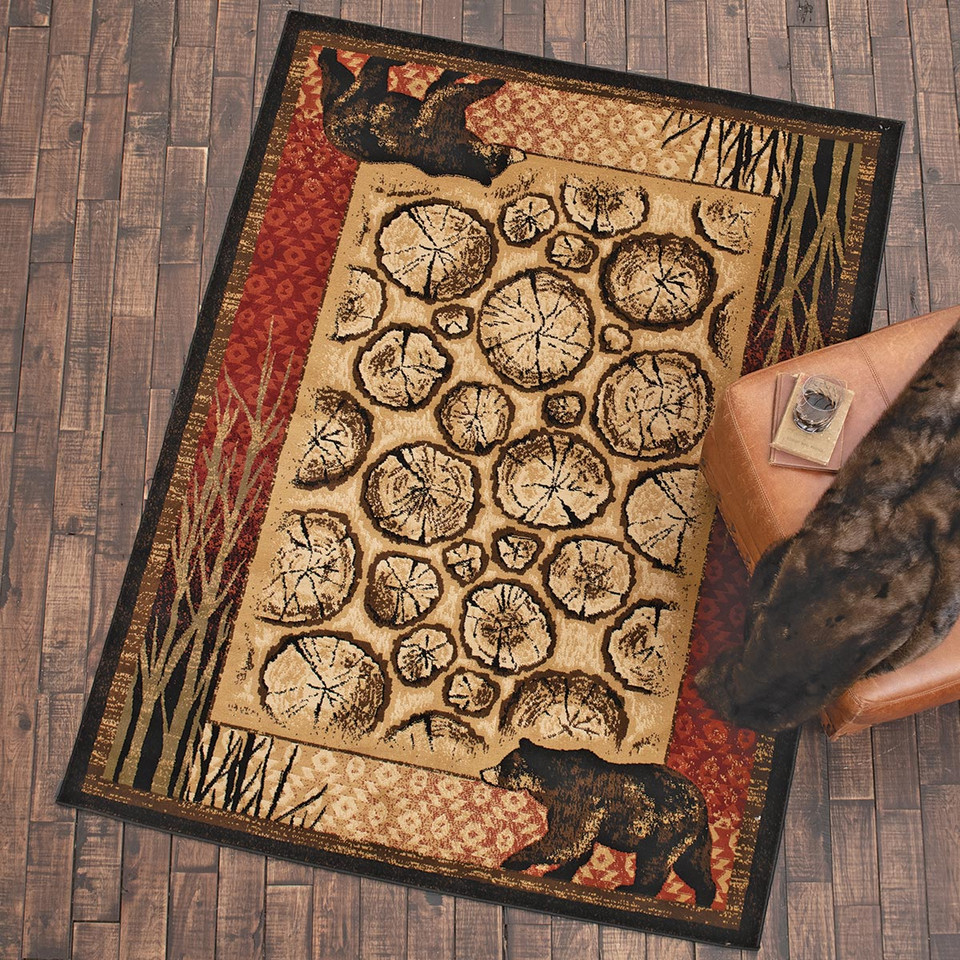 Rustic Wildlife Rugs, Including Moose and Bear Rugs | Black Forest Decor