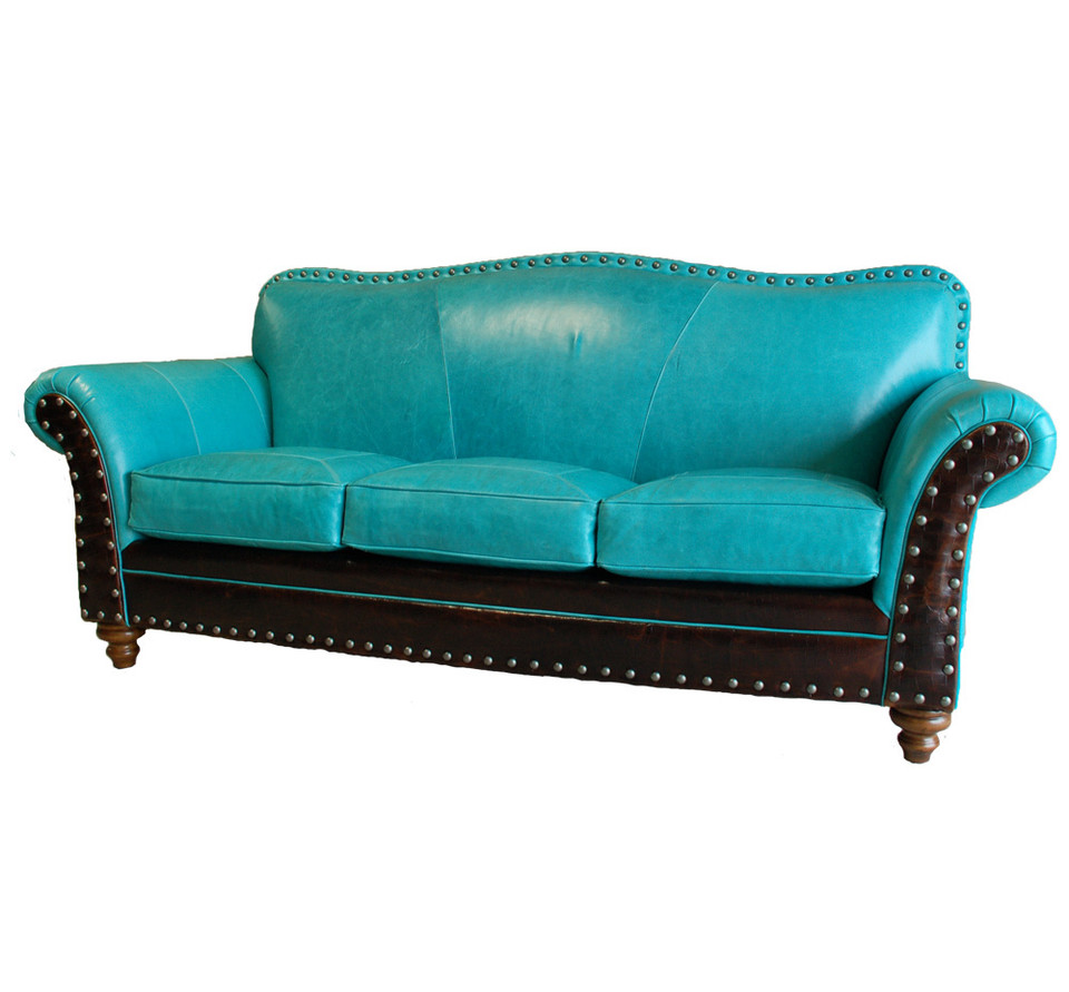 Albuquerque Turquoise Chaise Lounge | Black Forest Decor