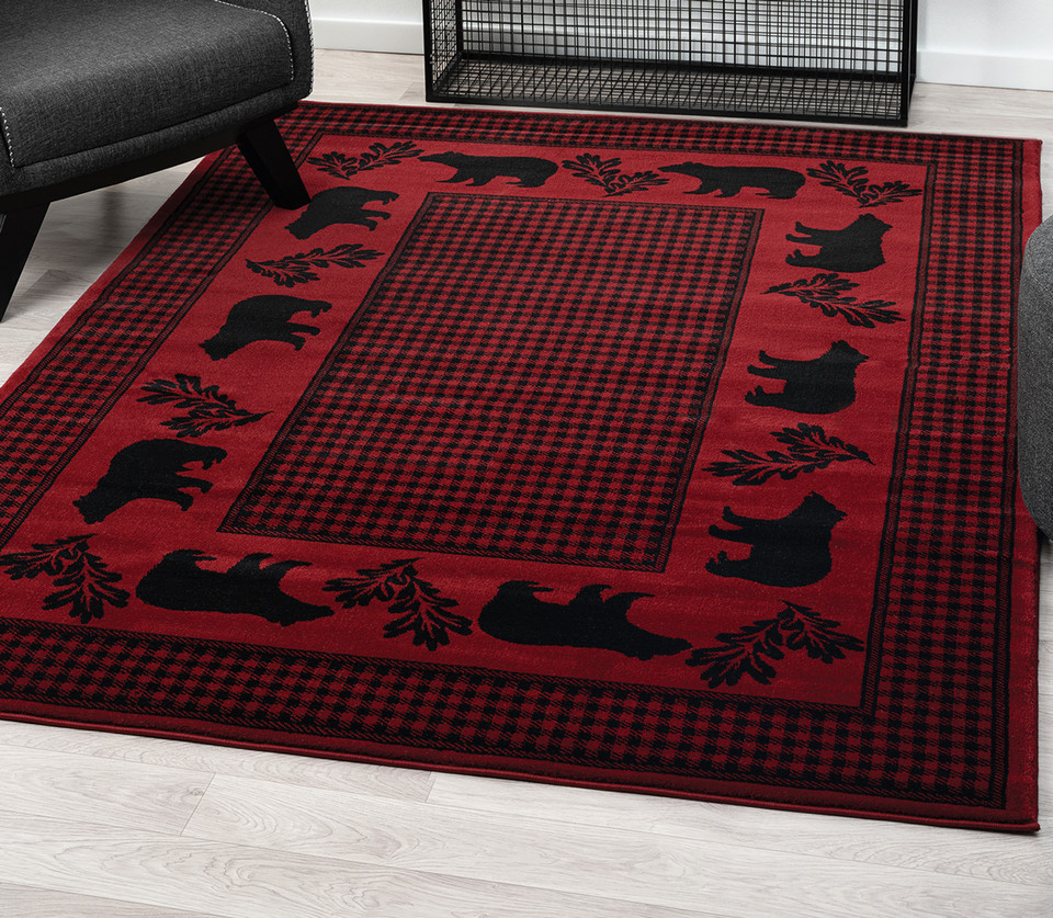 Rustic Wildlife Rugs, Including Bear Themed Rugs | Black Forest Décor