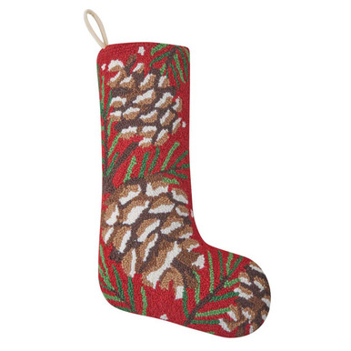 Forest Delight Hooked Stocking | Black Forest Decor