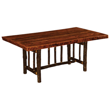 Appalachian Rectangular Spoke Dining Table | Black Forest Decor