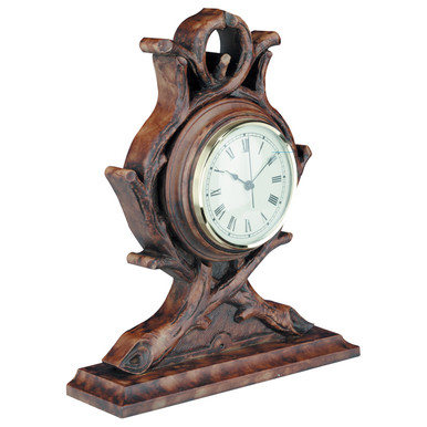 Rustic Clocks & Wildlife Clocks: Black Forest Branch Clock | Black ...
