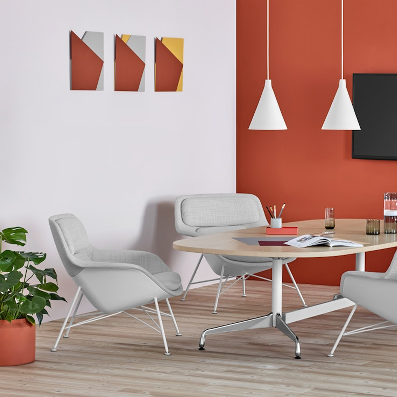 Striad™ Mid-Back Lounge Chair - Lekker Home