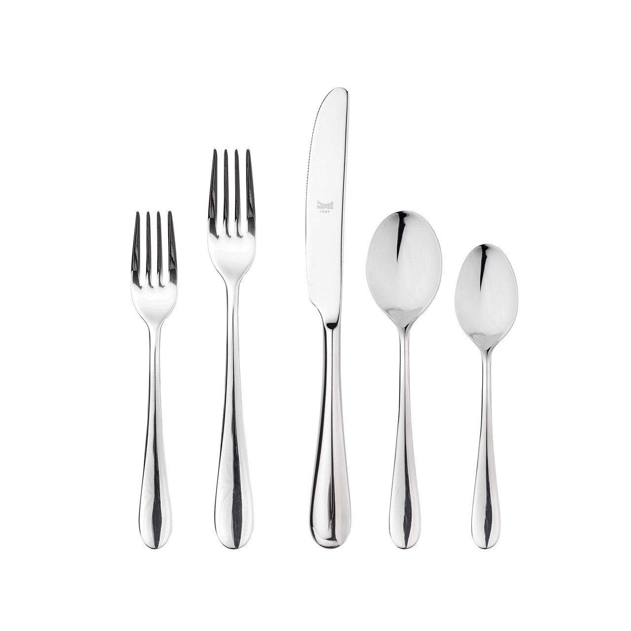 Fantasia 20 Piece Place Setting by Mepra - Elegant Stainless Steel ...