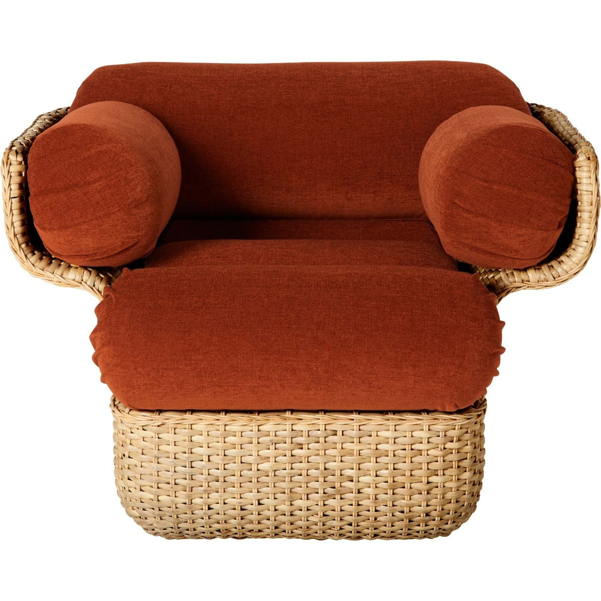 Gubi Basket Lounge Chair | Hand-Woven Rattan Furniture by Joe Colombo
