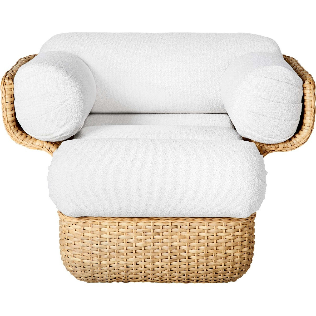 Gubi Basket Lounge Chair | Hand-Woven Rattan Furniture by Joe Colombo