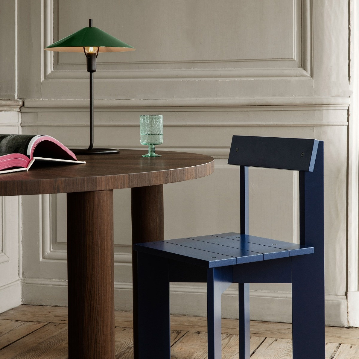 Post Dining Table by ferm LIVING - Stylish Round Table with Elegant Oak ...