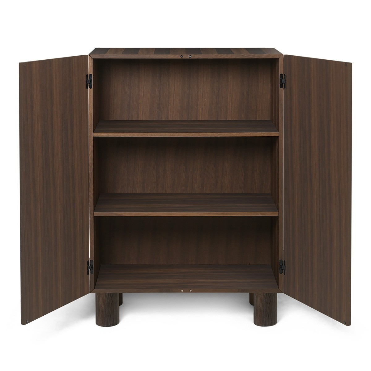 Brutalist-Inspired Post Storage Cabinet by ferm LIVING | Modern Oak ...