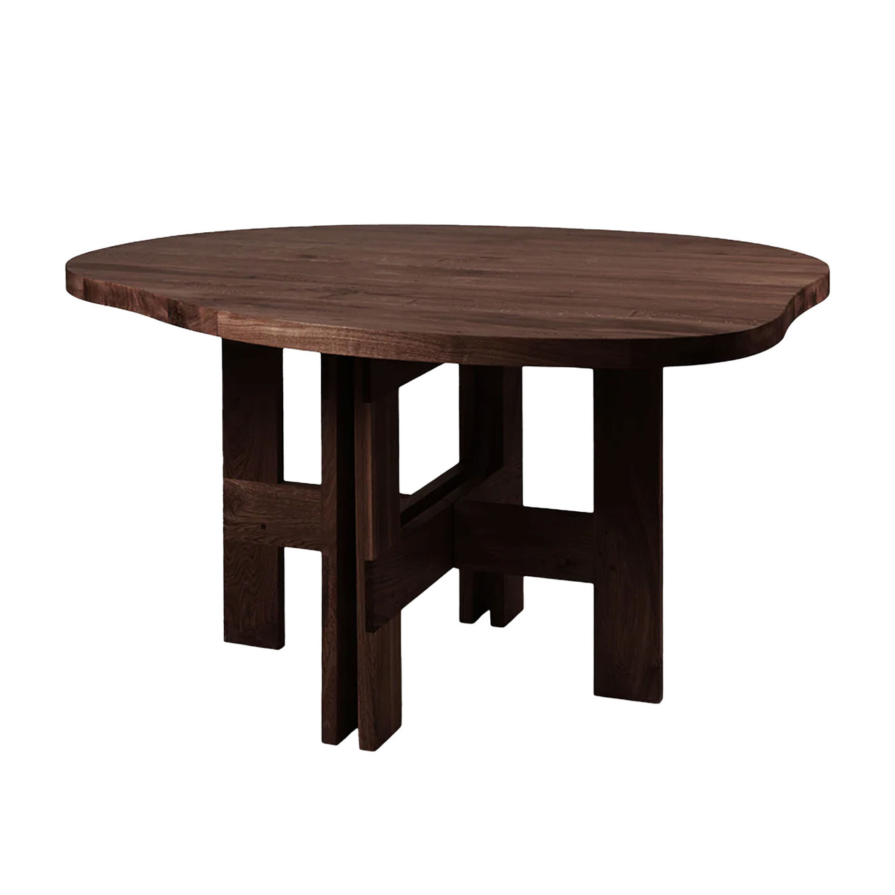 Farmhouse Pond Dining Table | Unique Solid Oak Design for Your Home