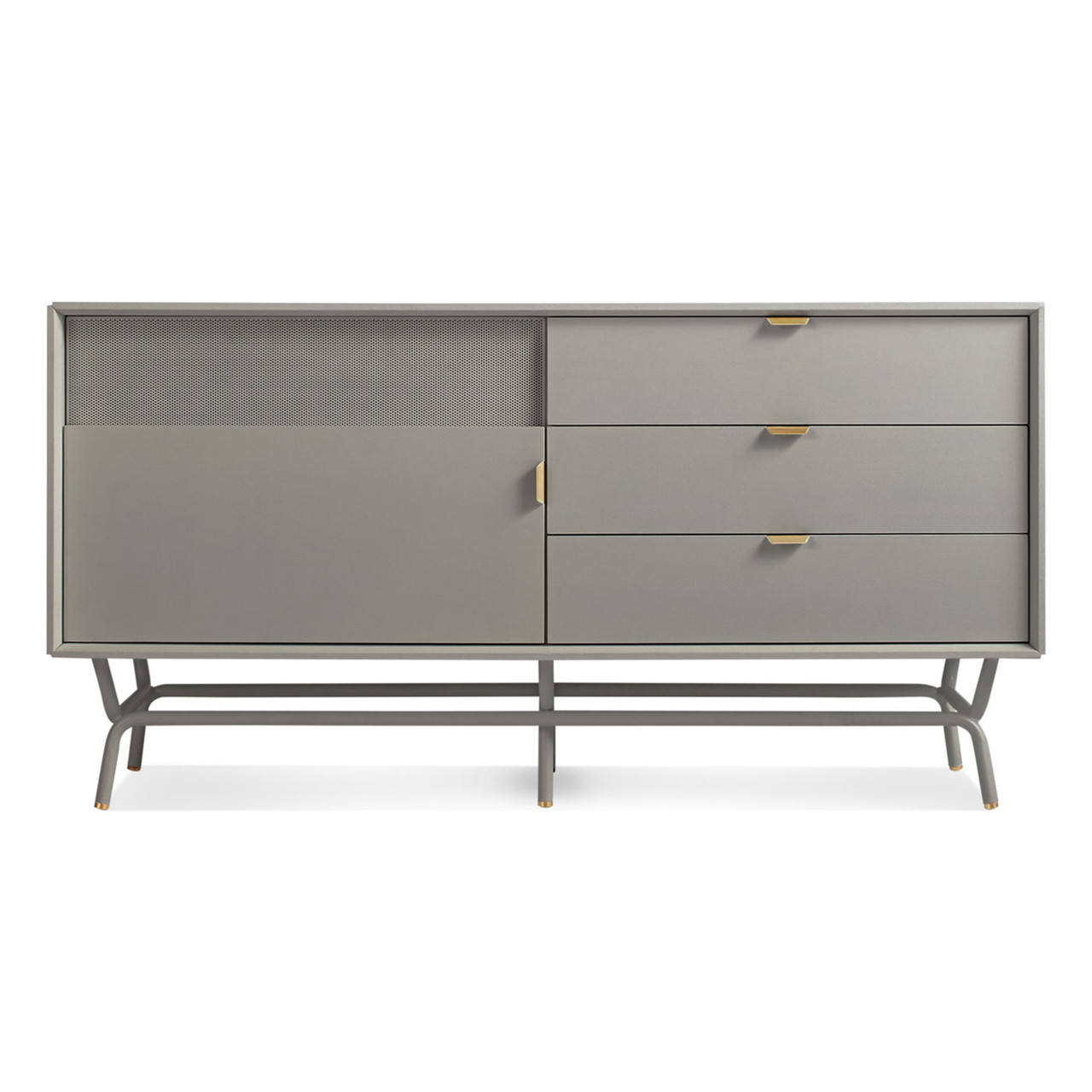Buy Blu Dot Dang Console - Stylish Media Cabinet with Perforated Steel ...