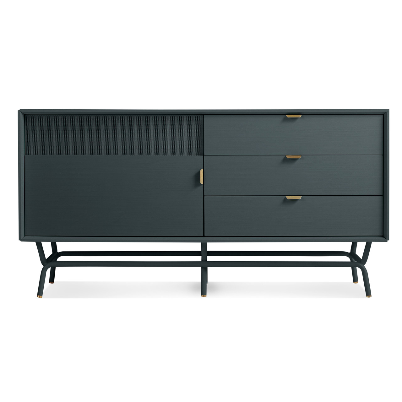 Buy Blu Dot Dang Console - Stylish Media Cabinet with Perforated Steel ...