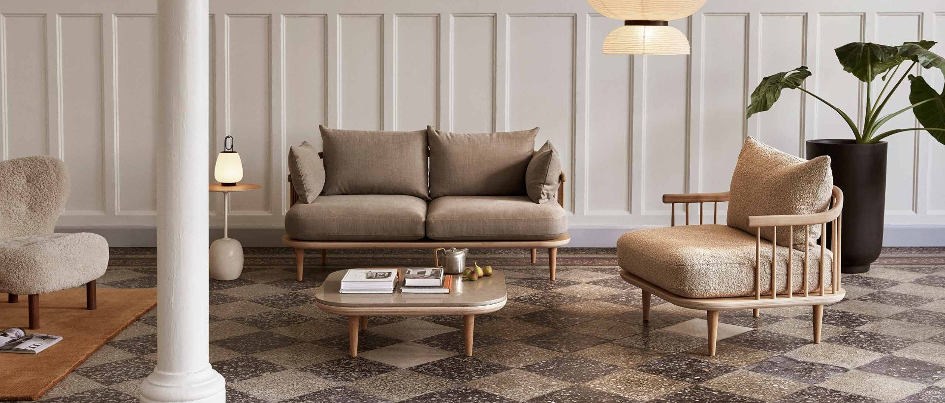 SC4 - SC5 Fly Coffee Table by &Tradition | Elegant Marble & Wood Design