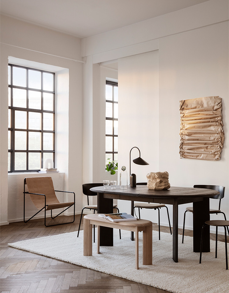 Bevel Expandable Dining Table by ferm LIVING | Modern Scandinavian Design