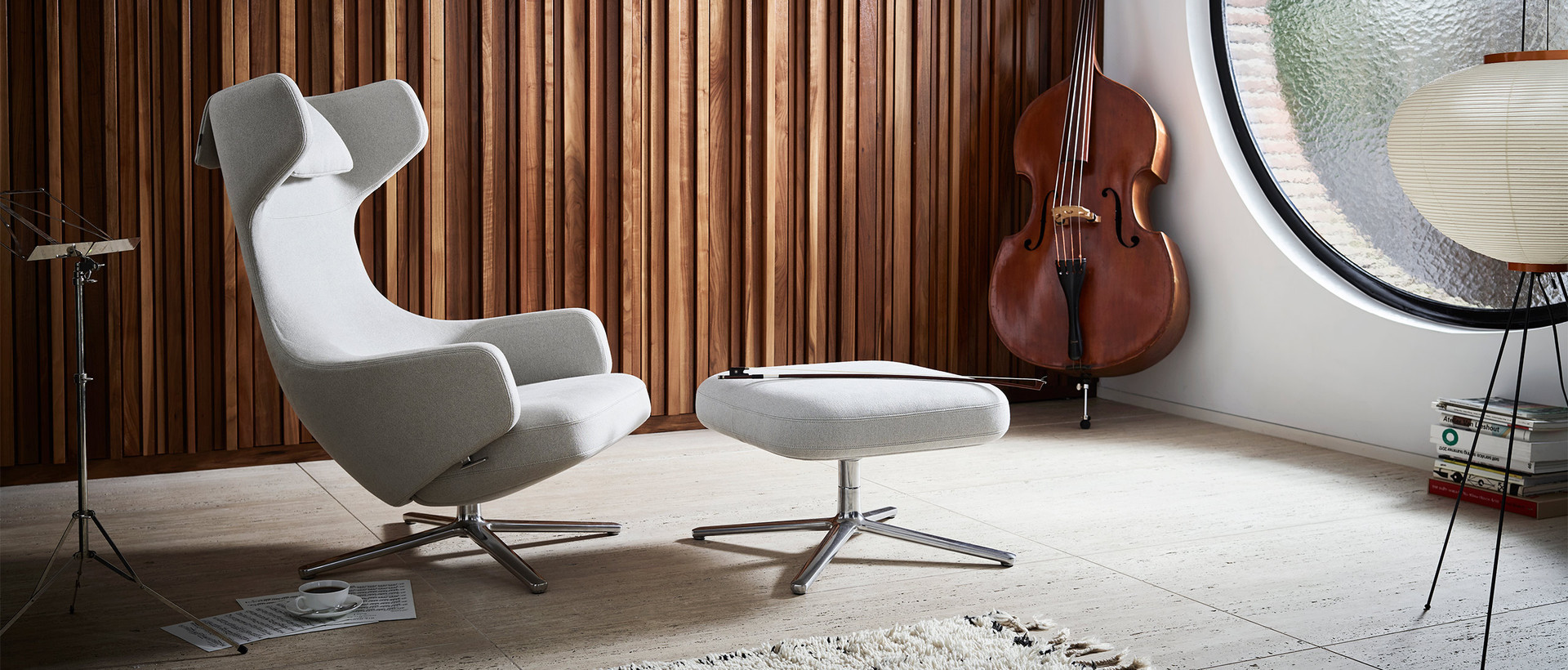 Grand Repos + Ottoman by Vitra | Premium Comfort & Sustainable Design
