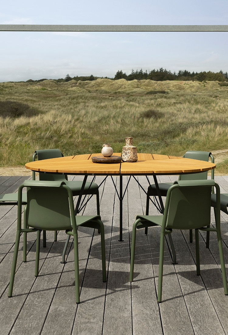 Leaf Dining Table by HOUE | Modern Bamboo & Metal Design for Dinner ...
