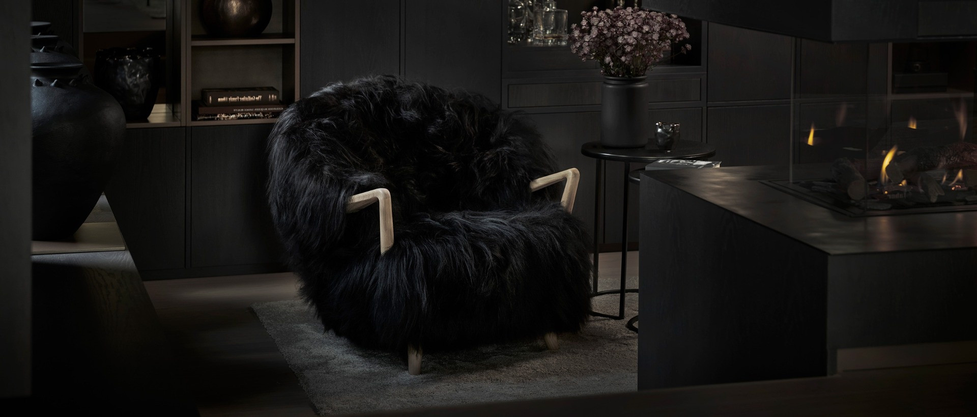 Fluffy Lounge Chair - Norwegian Sheepskin Comfort by Eikund