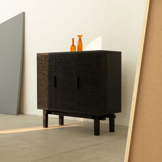 Kiam Cabinet A by Zanat | Elegant Hand-Carved Bar Storage Cabinet