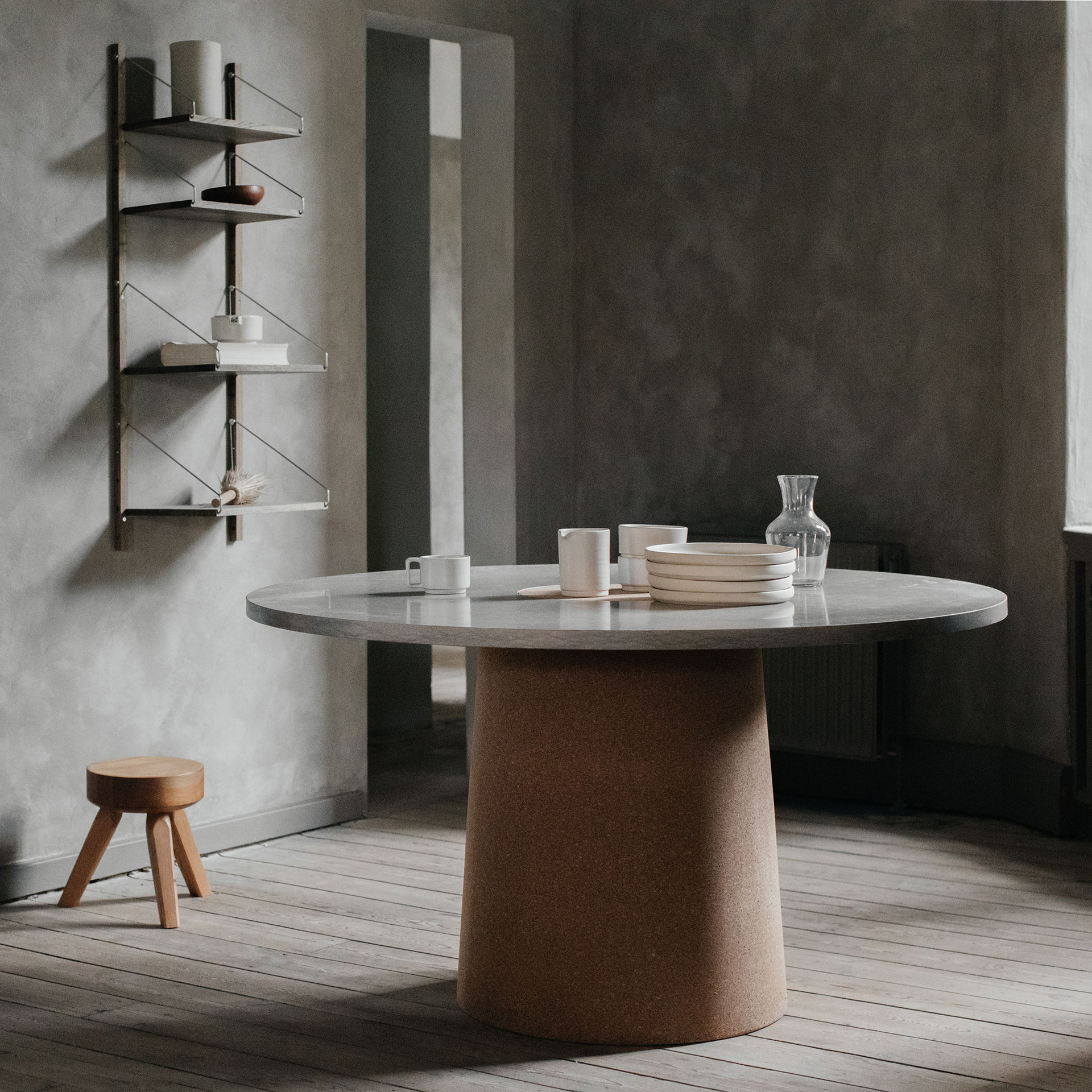 Sintra Table by Frama | Versatile Cork & Marble Coffee & Side Table