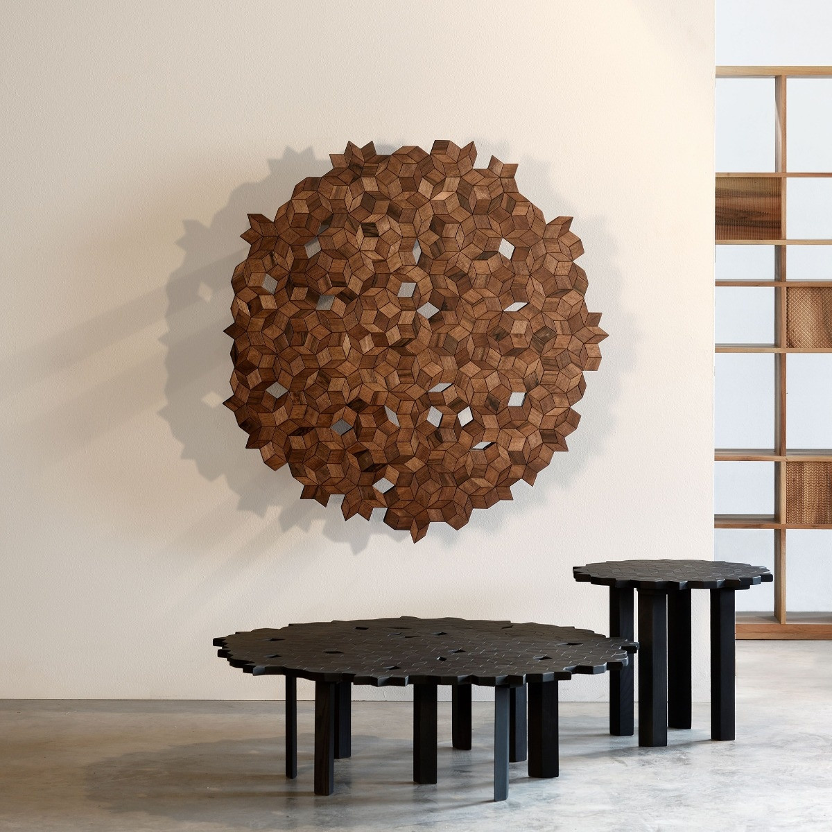 Zanat Ombra Table - Award-Winning Geometric Solid Wood Design