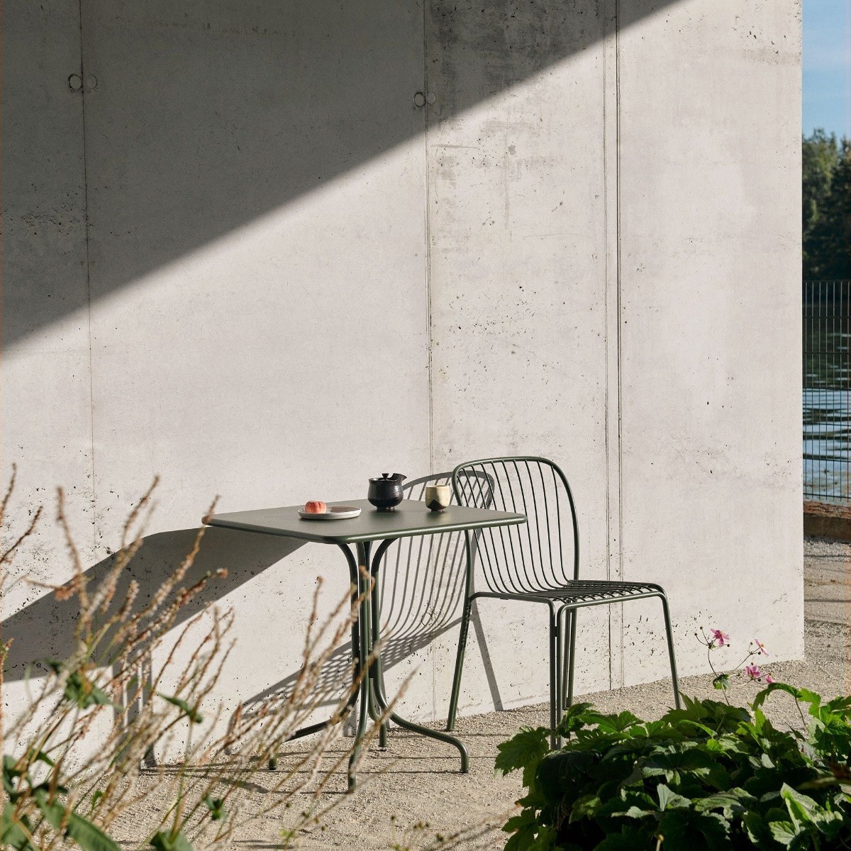 SC96 Thorvald Outdoor Café Table by &Tradition - Stylish Steel Dining ...