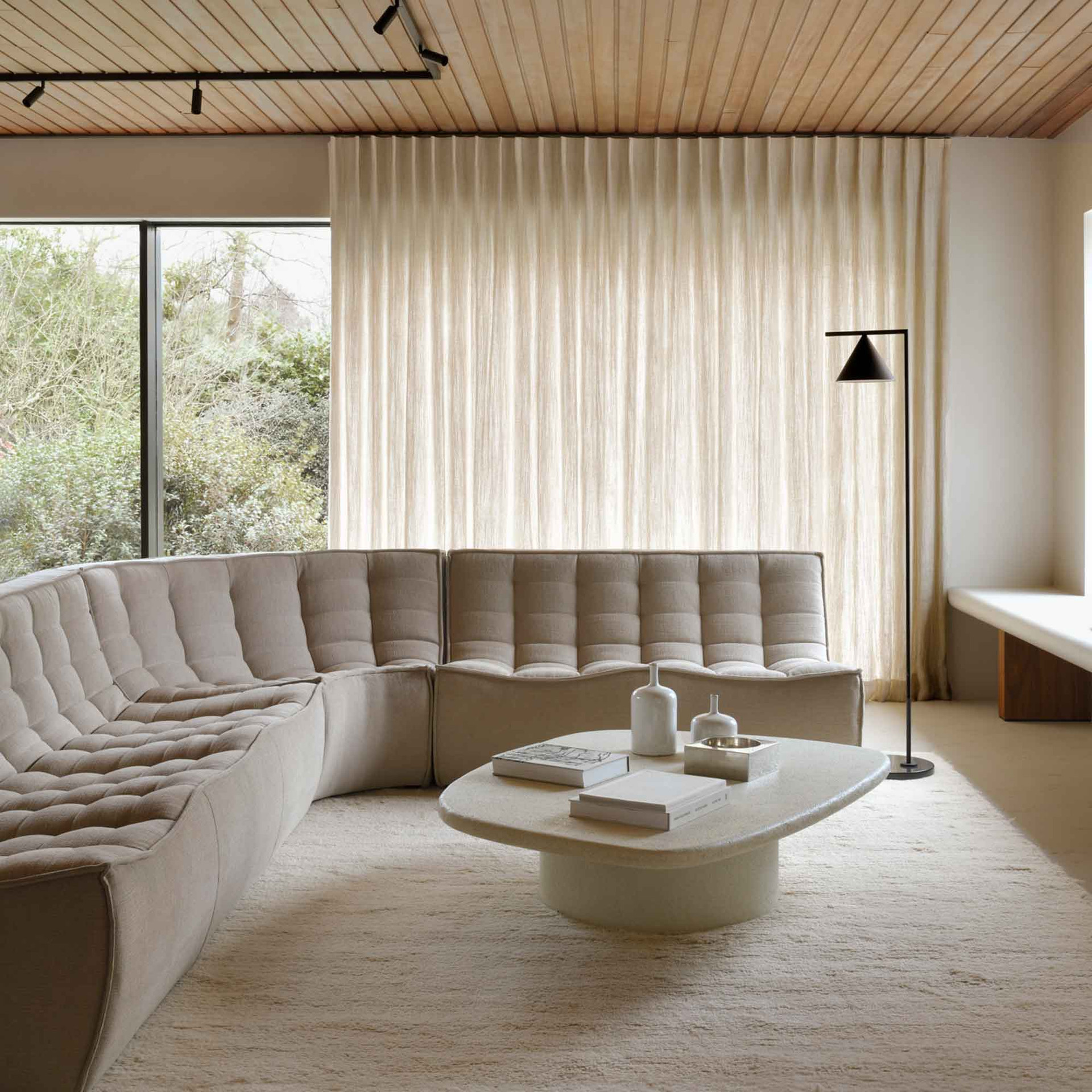 Shop Ethnicraft PI Pebble Coffee Table | Organic Modern Wood Design