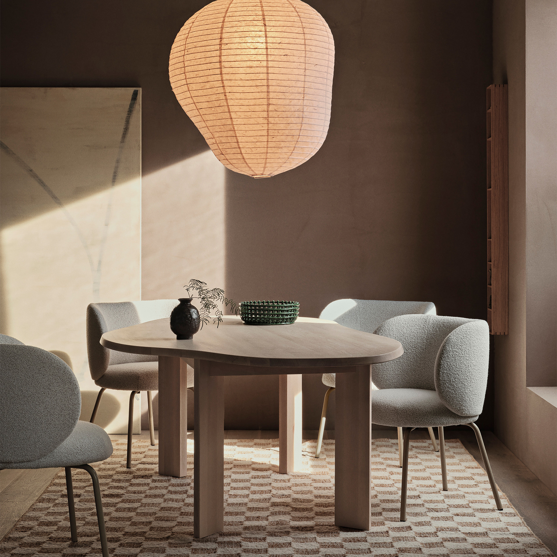Tarn Small Dining Table by ferm LIVING | Sustainable Beech Wood Design ...