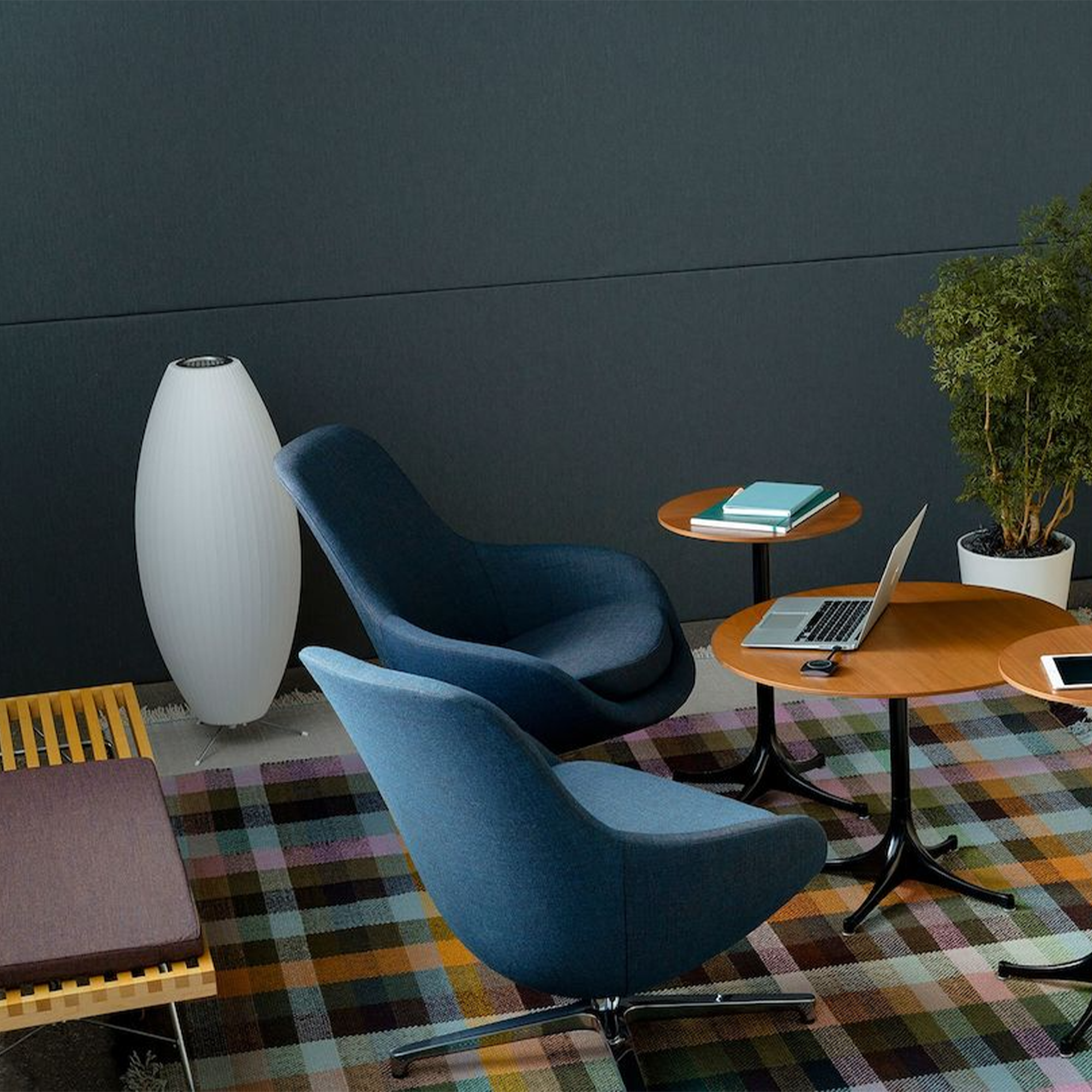 Nelson™ Pear Tripod Lamp - Modern Lantern-Style Lighting for ...