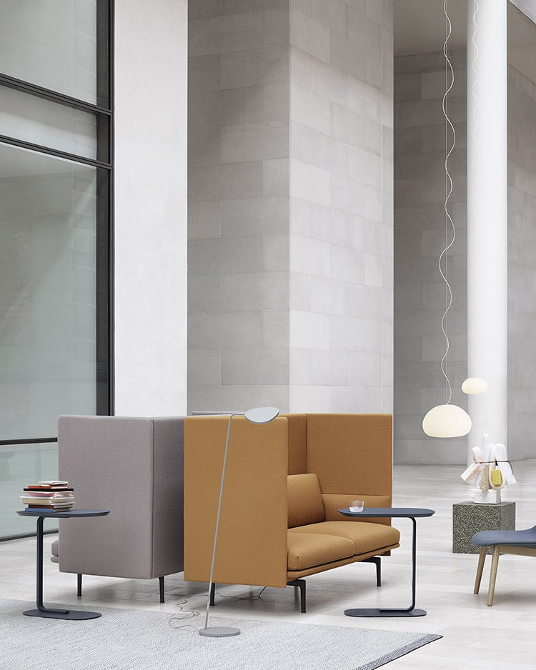 Muuto Outline High-Back Lounge Chair - Modern Privacy & Comfort