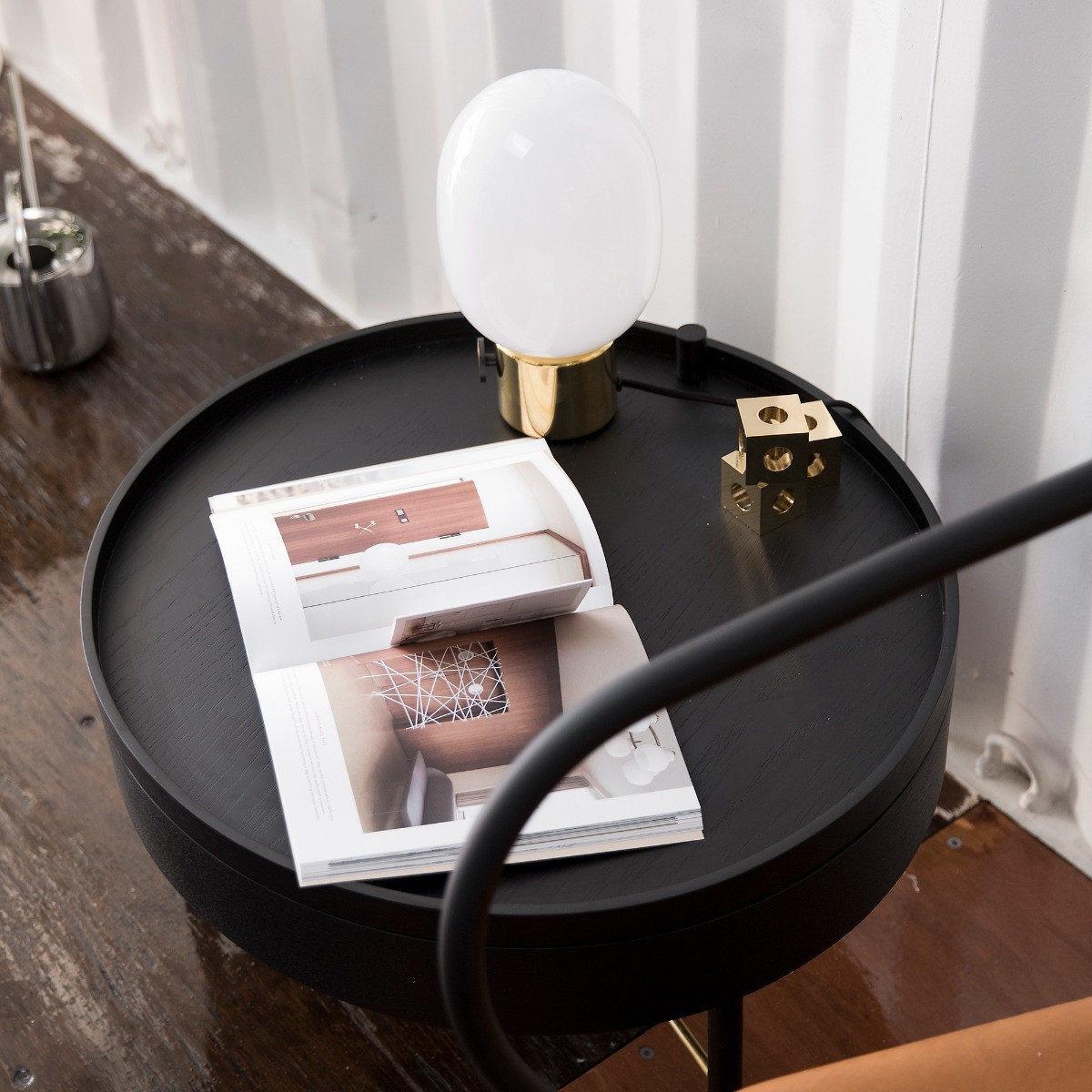 Stylish Turn Side Table by Blu Dot - Versatile Acacia Wood Design