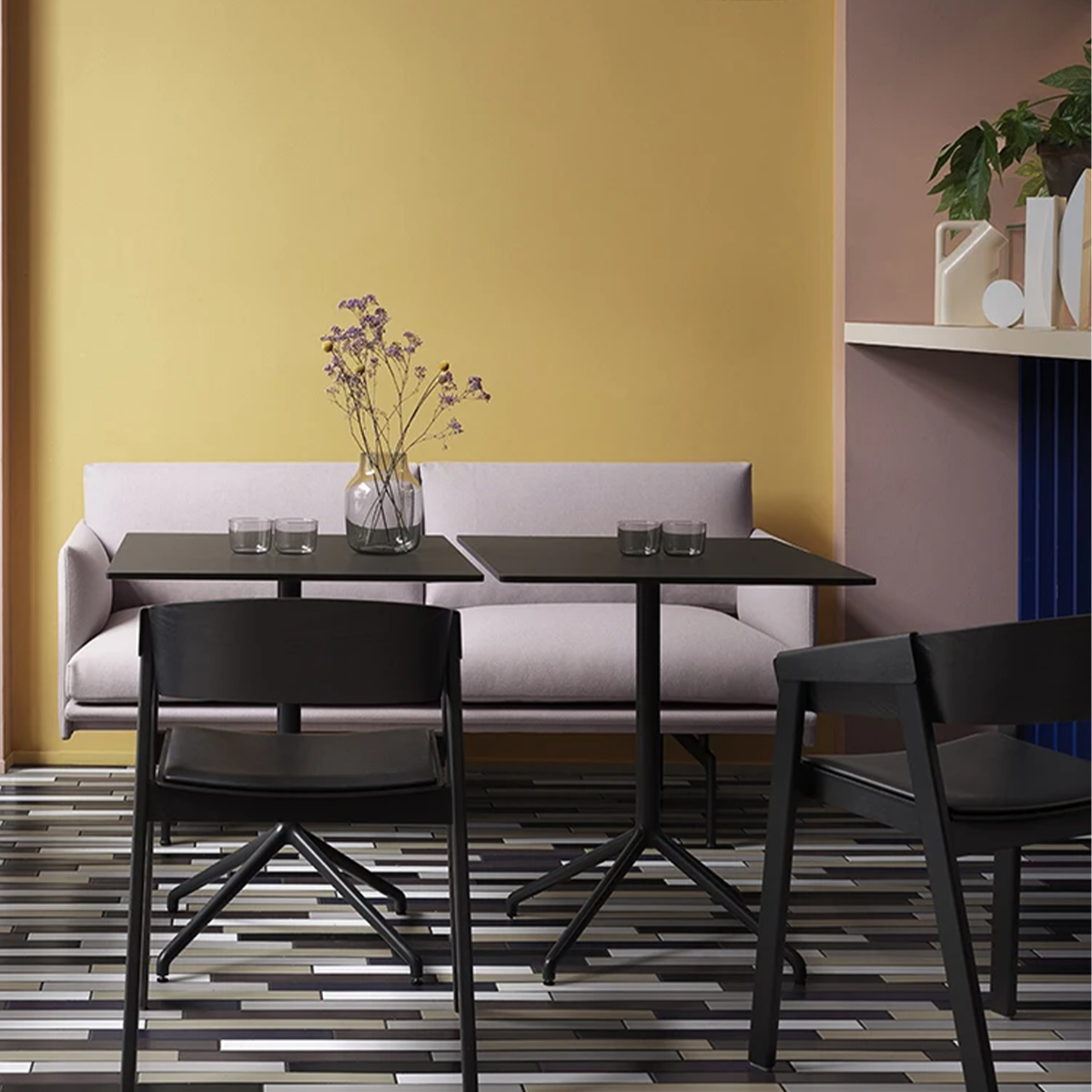 Elegant Still Round Cafe Table by Muuto - Versatile Dining Solution
