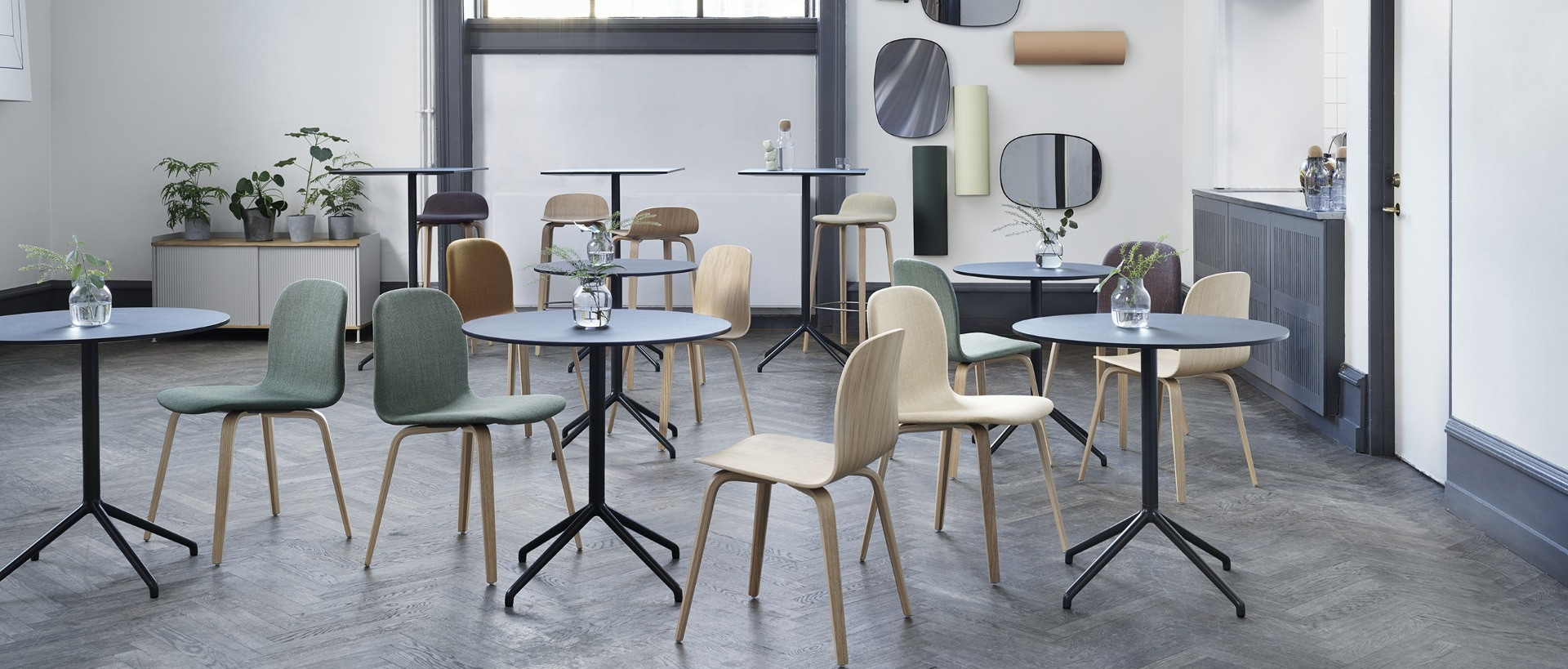 Elegant Still Round Cafe Table by Muuto - Versatile Dining Solution