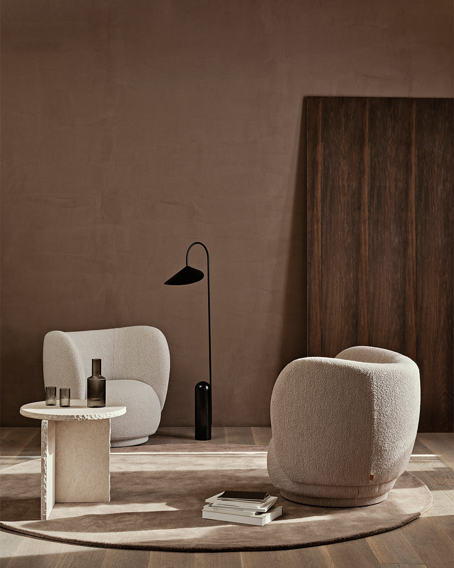 Mineral Sculptural Table by ferm LIVING | Unique Bianco Curia Marble ...