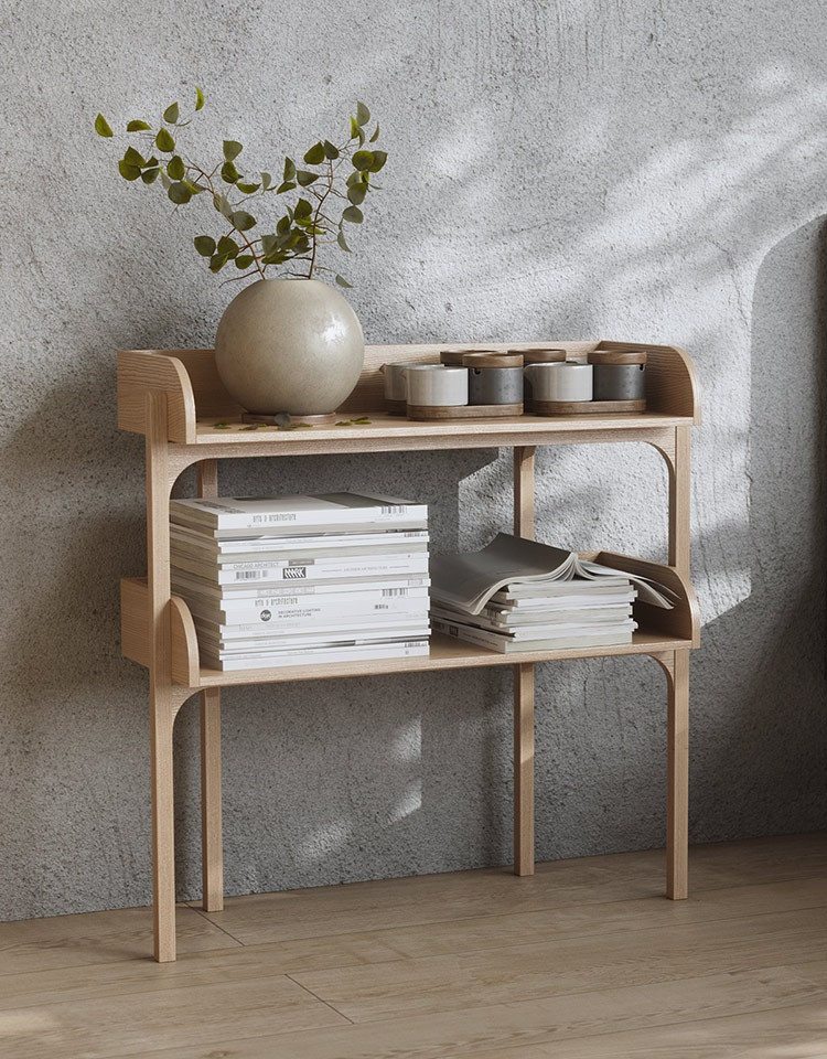 Stylish Utility Shelf by Woud | Versatile Open Shelving for Any Space