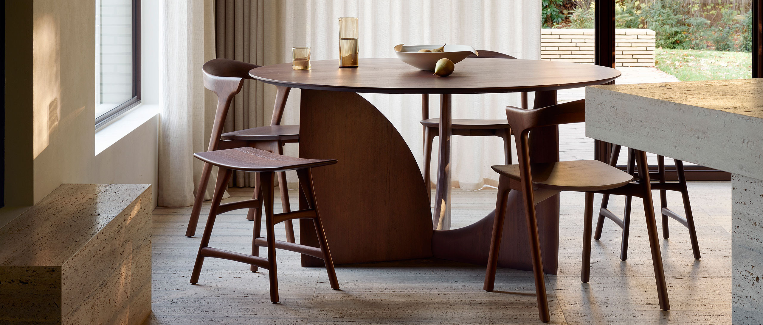 Buy Osso Stool by Ethnicraft | Versatile, Stylish Wooden Seating