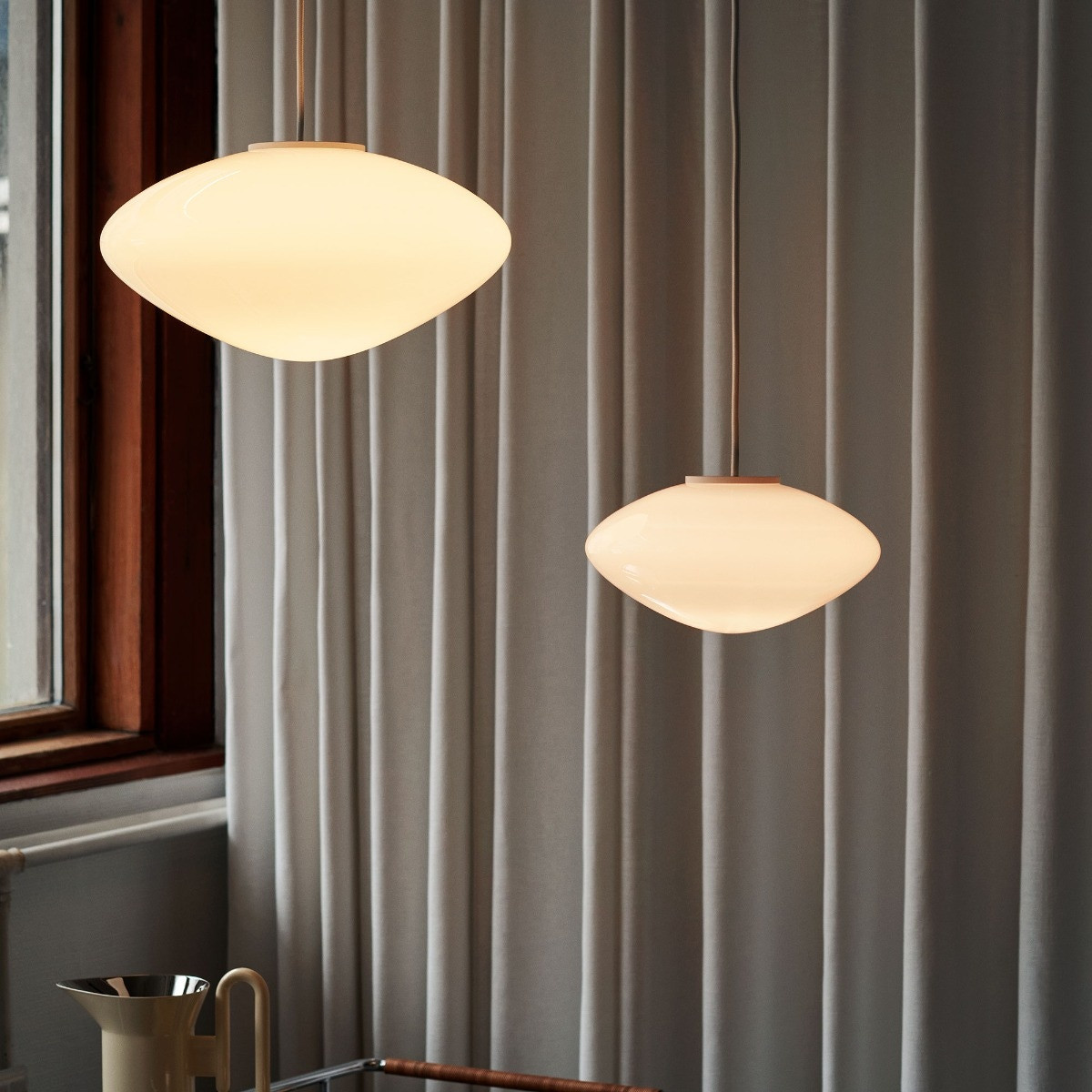 AP16 Mist Pendant Light | Modern Opal Glass Pendant by &Tradition