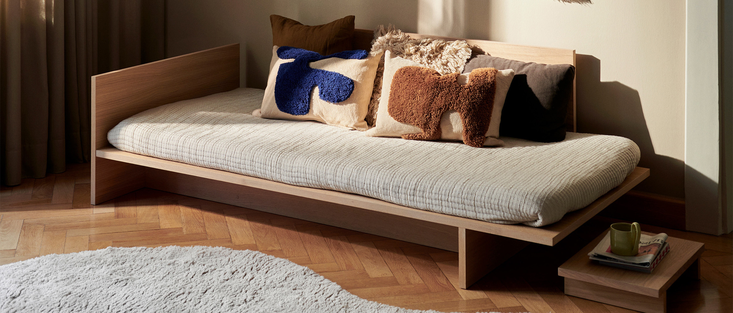 Lekker Home's Kona Bed from ferm LIVING
