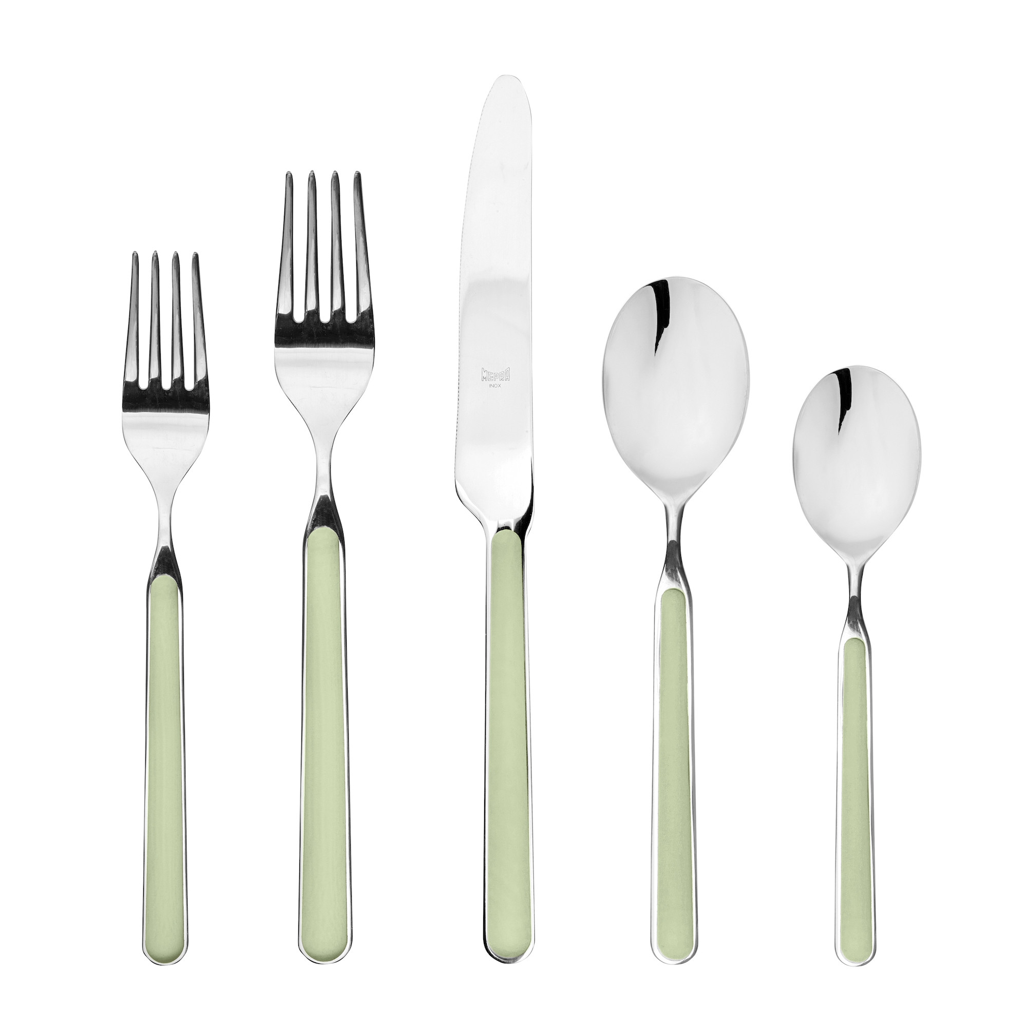 Fantasia 20 Piece Place Setting by Mepra - Elegant Stainless Steel ...