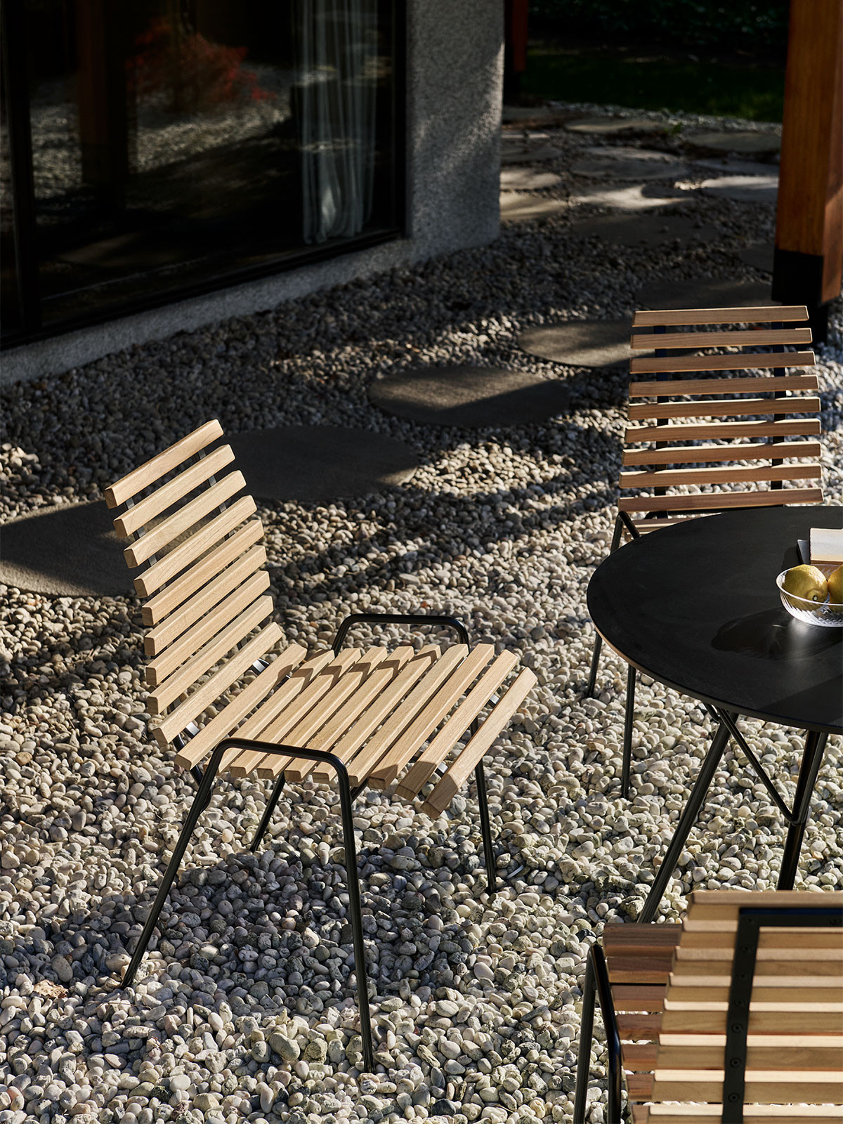Shop the Elegant &Tradition RD4 RFH Terrace Chair | Teak & Steel ...