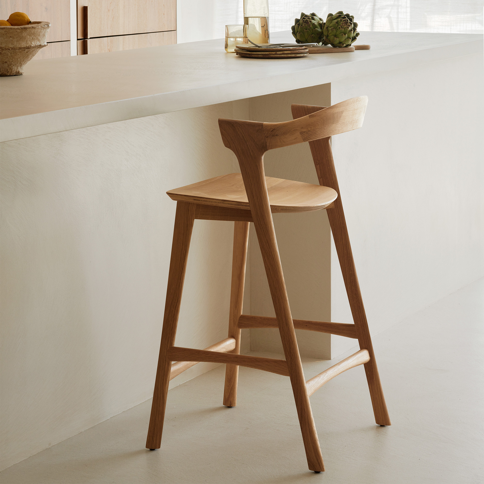 3D Wood Counter Stool by GUBI | Elegant & Award-Winning Design for ...