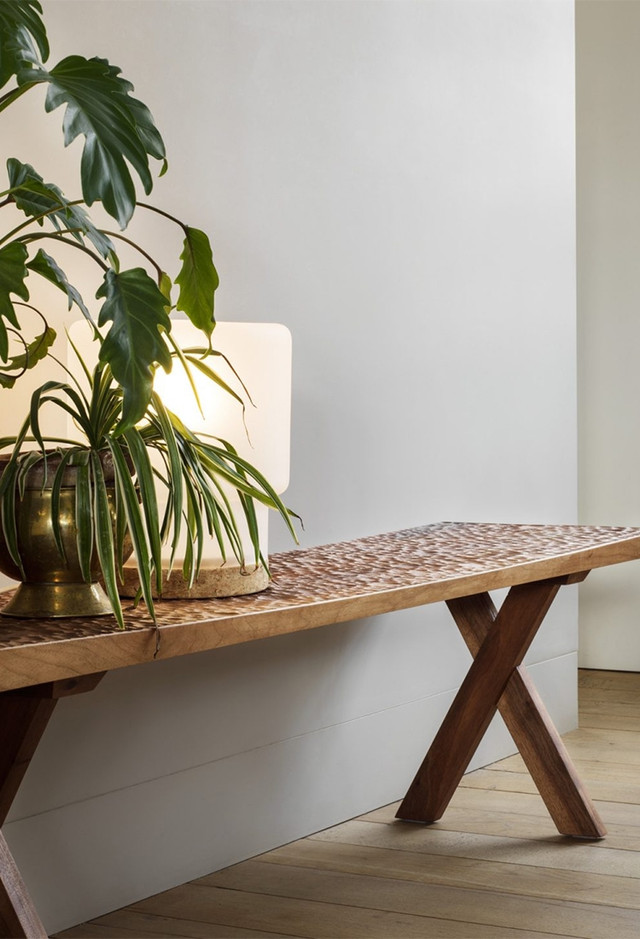 Touch Bench by Zanat - Unique Hand-Carved Tactile Artistry for Your Space