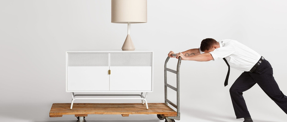 Stylish Dang Media Stand by Blu Dot | Modern Home Storage Solution