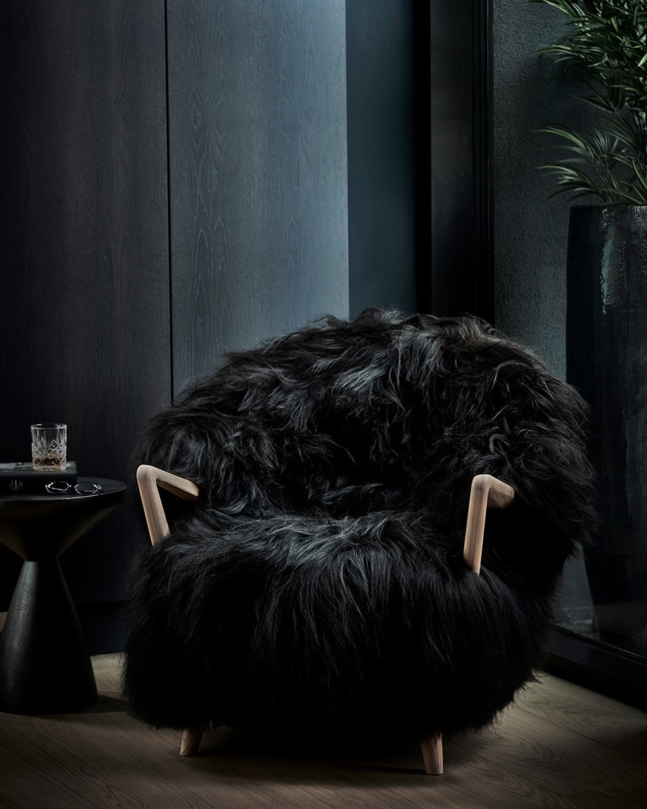 Fluffy Lounge Chair - Norwegian Sheepskin Comfort by Eikund