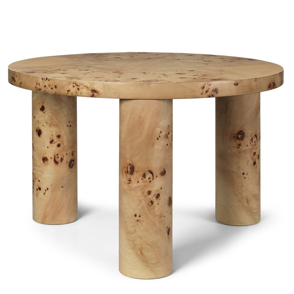 Burl Coffee Table by ferm LIVING | Sculptural Design & Natural Warmth