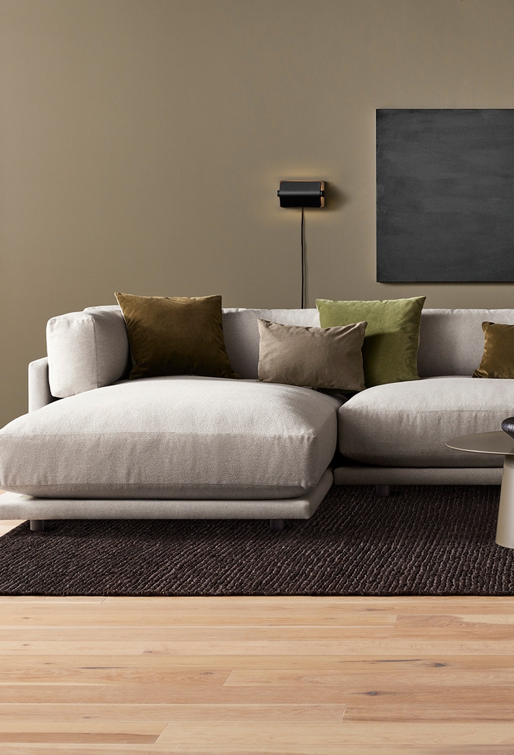 Sunday Small Sofa with Chaise - Lekker Home